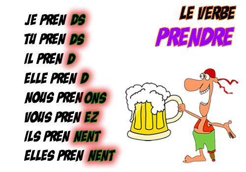 Le verbe prendre